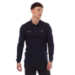 Lyle & Scott Lyle & Scott - "Ordinate" Poloshirt f&uuml;r Herren (Marine bedruckt)