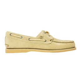 Timberland - "Classic" Strukturiert Bootsschuhe f&uuml;r Herren, Wildleder, Zum Schn&uuml;ren (Hellgr&uuml;n)
