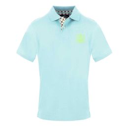 Aquascutum - Poloshirt f&uuml;r Herren, Mit Kragen, kurz&auml;rmlig (Himmelblau)