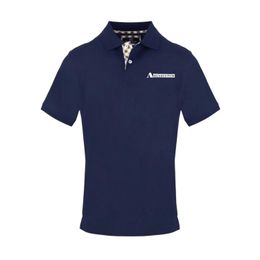 Aquascutum - Poloshirt f&uuml;r Herren, Mit Kragen, Piqu&eacute; (Marine)