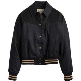 Levi's Levis - "Lennox" Varsity-Jacke (US-College-Stil) f&uuml;r Damen, Front Knopfleiste (Blau)