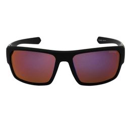 Guess - Spiegel-Sonnenbrille f&uuml;r Herren, Wickel (Schwarz/Rauch-Grau)