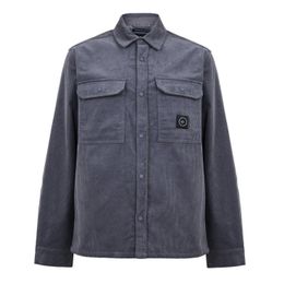 Marshall Artist - Hemdjacke f&uuml;r Herren, Kord (Holzkohle)