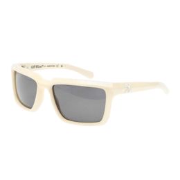 Off-White - "Portland" Sonnenbrille (Wei&szlig;/Dunkelgrau)