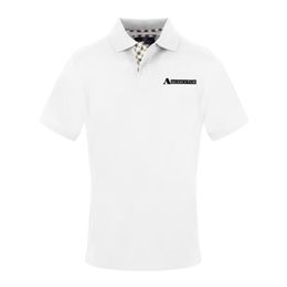 Aquascutum - Poloshirt f&uuml;r Herren, Piqu&eacute; (Wei&szlig;)