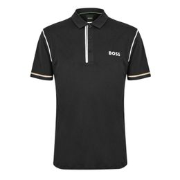 BOSS - "Paddytech Goc" Poloshirt f&uuml;r Herren, Mit Kragen (Schwarz)