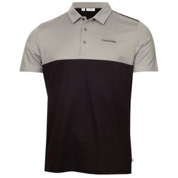 Calvin Klein - Poloshirt f&uuml;r Herren, Mit Kragen (Schwarz/Silber)