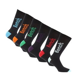 Bench - Kleid Socken f&uuml;r Herren, Baumwolle (7er-Pack) (Schwarz)