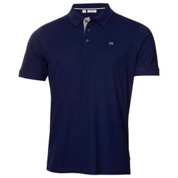 Calvin Klein - Poloshirt f&uuml;r Herren, Mit Kragen, kurz&auml;rmlig (Dunkelblau)