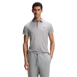 BOSS - Poloshirt f&uuml;r Herren, Performance, Schmal (Grau)