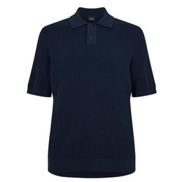 BOSS - Poloshirt f&uuml;r Herren, Mit Kragen (Dunkelblau)