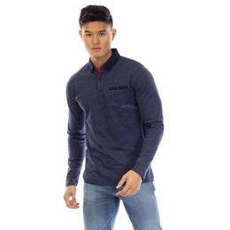 Peter Werth - "Ellstn" Poloshirt f&uuml;r Herren, Lang&auml;rmlig (Marine)