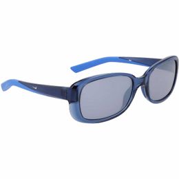 Nike - "Epic Breeze" Oval-Sonnenbrille f&uuml;r Herren/Damen Unisex (Dunkles Marineblau/Silber)