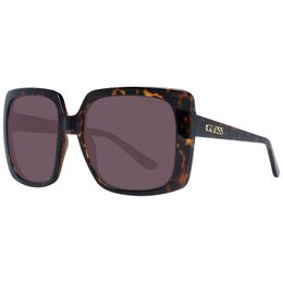 Guess Sonnenbrille GF6142 52F Schwarz Braun Gradient