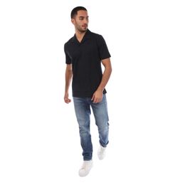 BOSS - "H-Pye 18" Poloshirt f&uuml;r Herren, Mercerisierte Baumwolle, kurz&auml;rmlig (Blau)