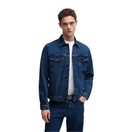 BOSS - Jeansjacke f&uuml;r Herren, Gerader Saum (Mittelblau)