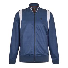 Luke - Sweatshirt f&uuml;r Herren, Mit Kragen (Marine/Wei&szlig;)