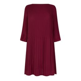 BOSS - Kleid mit ausgestelltem Rock f&uuml;r Damen, Mit Falten (Dunkelrot)