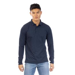 Peter Werth - "Noaks" Poloshirt f&uuml;r Herren, Lang&auml;rmlig (Dunkel-Marineblau)