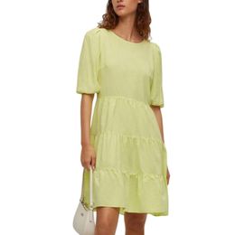 Hugo - Midikleid f&uuml;r Damen, Gestuft, Puff&auml;rmel (Gelb)