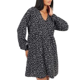 Brave Soul - Minikleid f&uuml;r Damen, Regul&auml;r (Schwarz/Wei&szlig;)