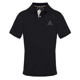 Aquascutum - Poloshirt f&uuml;r Herren, Mit Kragen, kurz&auml;rmlig (Schwarz)