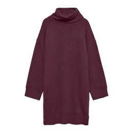 V&eacute;ro Moda Vero Moda - Strickkleid f&uuml;r Damen, Rollkragen, Jerseyware (Weinrot)