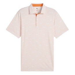 Puma - "Burgh" Poloshirt f&uuml;r Herren, Emblem (Orange)