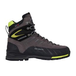Karrimor - "Hot Route" Wanderstiefel f&uuml;r Herren, Leder, Wasserfest (Holzkohle/Limone)