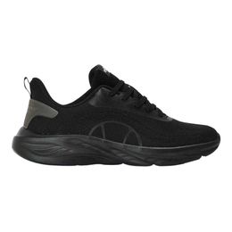 Ellesse - "Como" Sneaker f&uuml;r Herren, Leder, Flach (Schwarz)