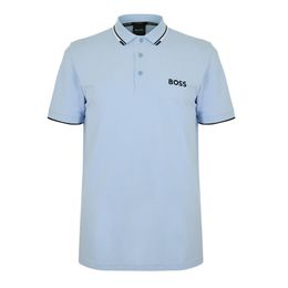 BOSS - "Paddy Pro" Poloshirt f&uuml;r Herren, Baumwolle Piqu&eacute; (Blau)