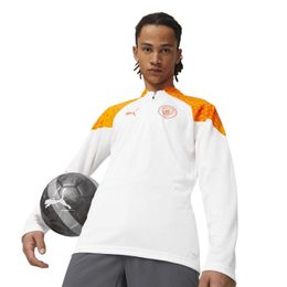 Puma - Drill-Top f&uuml;r Herren, mit kurzem Rei&szlig;verschluss, Training (Marmoriert)