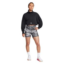 Under Armour - "Project Rock" Laufshorts f&uuml;r Damen (Schwarz)