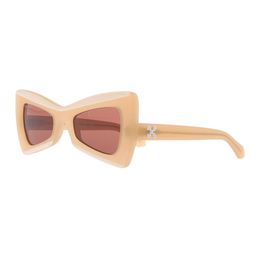 Off-White Off White - "Nashville" Eckig-Sonnenbrille (Sandbraun)