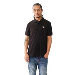 True Religion - Poloshirt f&uuml;r Herren, Logo (Samtschwarz)