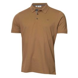 Calvin Klein - Poloshirt f&uuml;r Herren, Mit Kragen, kurz&auml;rmlig (Keks)