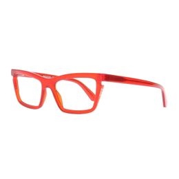 Off-White Off White - "Style Sun" Kontrast-Muster-Sonnenbrille, Kunststoff (Rot/Blauer Klotz)