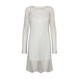 V&eacute;ro Moda Vero Moda - "Celine" Minikleid f&uuml;r Damen, Rundhalsausschnitt, Netzmaterial (Schneewei&szlig; (Farbe))