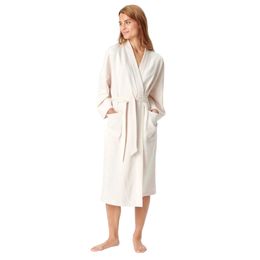BOSS - Morgenmantel f&uuml;r Damen, Kimono&auml;rmel (Kristallgrau)