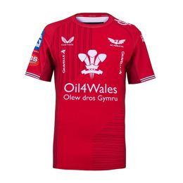 Castore - "Scarlets" Rugby-Shirt f&uuml;r Herren (Scharlachrot)