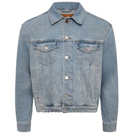 Replay - Jeansjacke f&uuml;r Damen, Punkt Kragen (Blau)