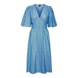 V&eacute;ro Moda Vero Moda - "Ines" Midikleid f&uuml;r Damen, V-Ausschnitt (Rivierablau)
