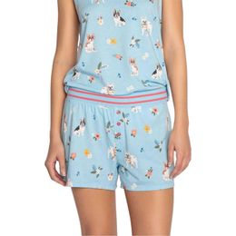 PJ Salvage - Schlafanzug-Shorts f&uuml;r Damen (Hellblau)
