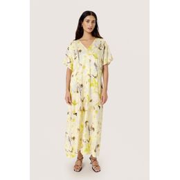 Soaked in Luxury Kleid Gerade Passform French Vanilla Floral Print cream