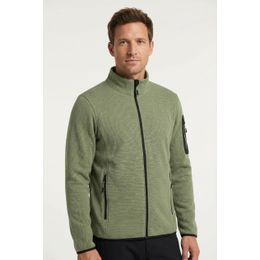 Icepeak Herren Fleecejacke "BREDSTEDT"light gr&uuml;n, Gr. L, Obermaterial: 100% Polyester, Jacken, mit Stehkragen, schnell trocknend, in normaler L&auml;nge