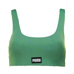 Puma - Bikini Oberteil f&uuml;r Damen, Runder Auschnitt (Gr&uuml;n)