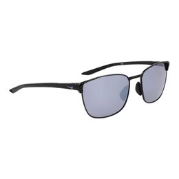 Nike - "Fusion" Quadratisch-Sonnenbrille, Metall (Schwarz/Silber)