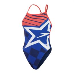 Speedo - "Placement" Badeanzug f&uuml;r Damen (Blau)