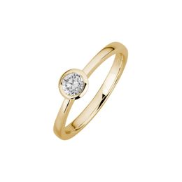 Lyomi Ring 585/- Gelbgold 1 synth. Diam. 0,25 ct.