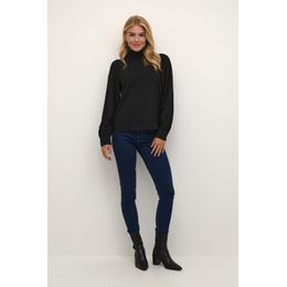 Kaffe Langarm-Bluse Regular fit Black